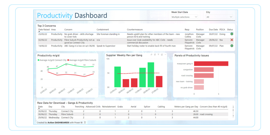 Anatomy of an Action Dashboard – Action DASHBOARDS